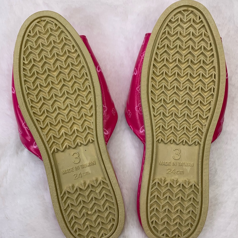 Very Rare And Vintage Minnie Mouse Slippers Pink - Gem